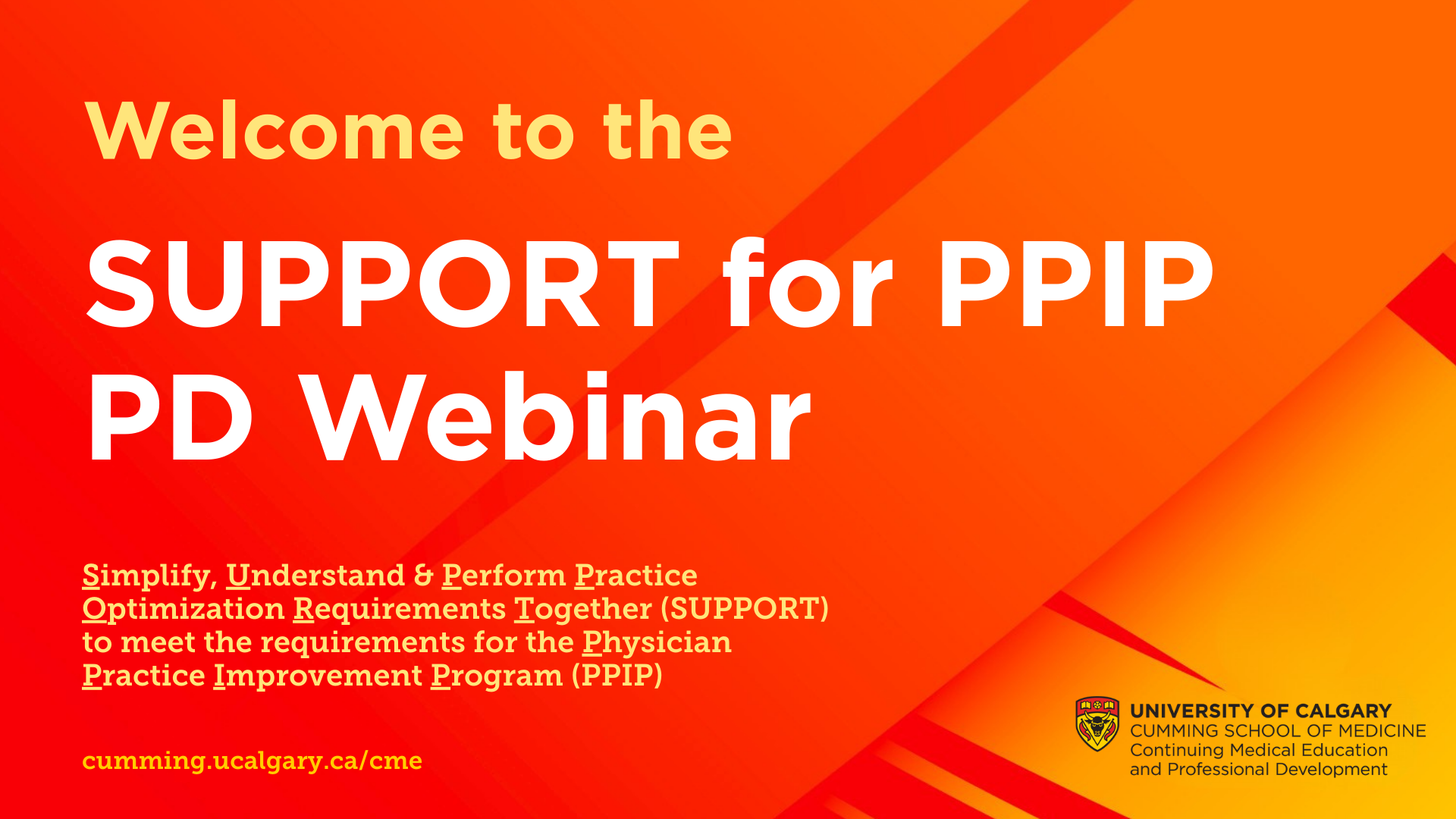 Attend the Personal Development Webinar - UCalgary CME/CPD Online Learning